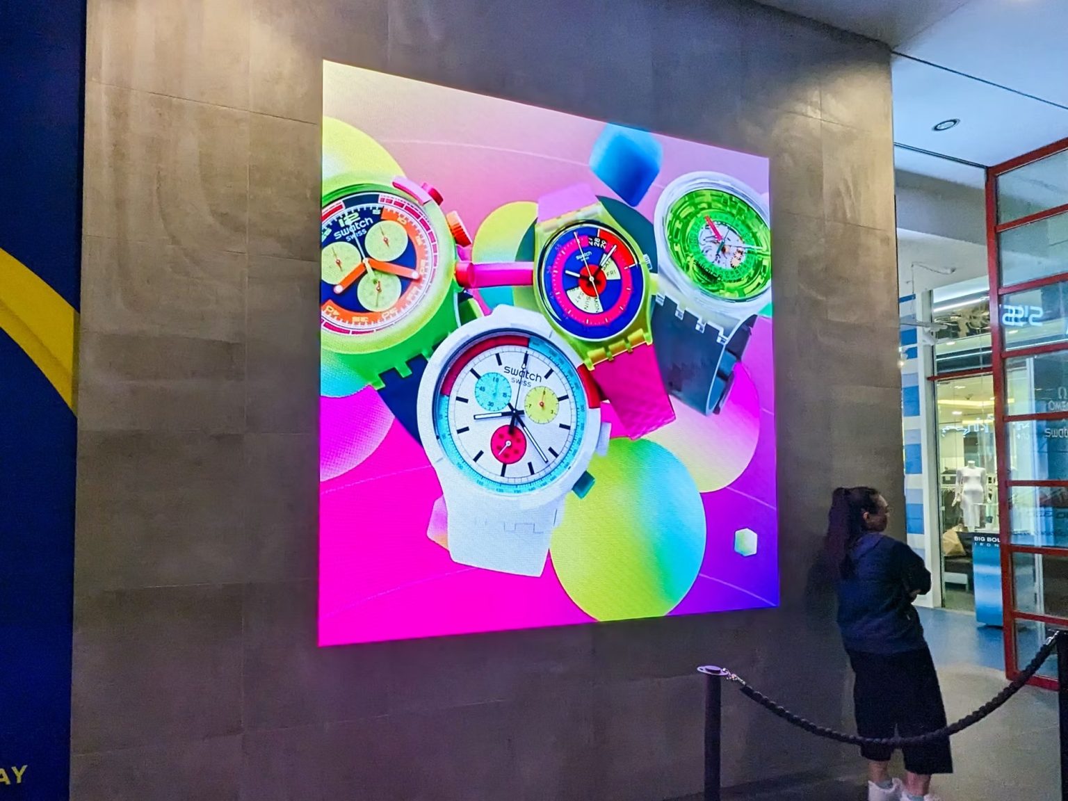 LED Display Case Study | Swatch Sydney Storefront